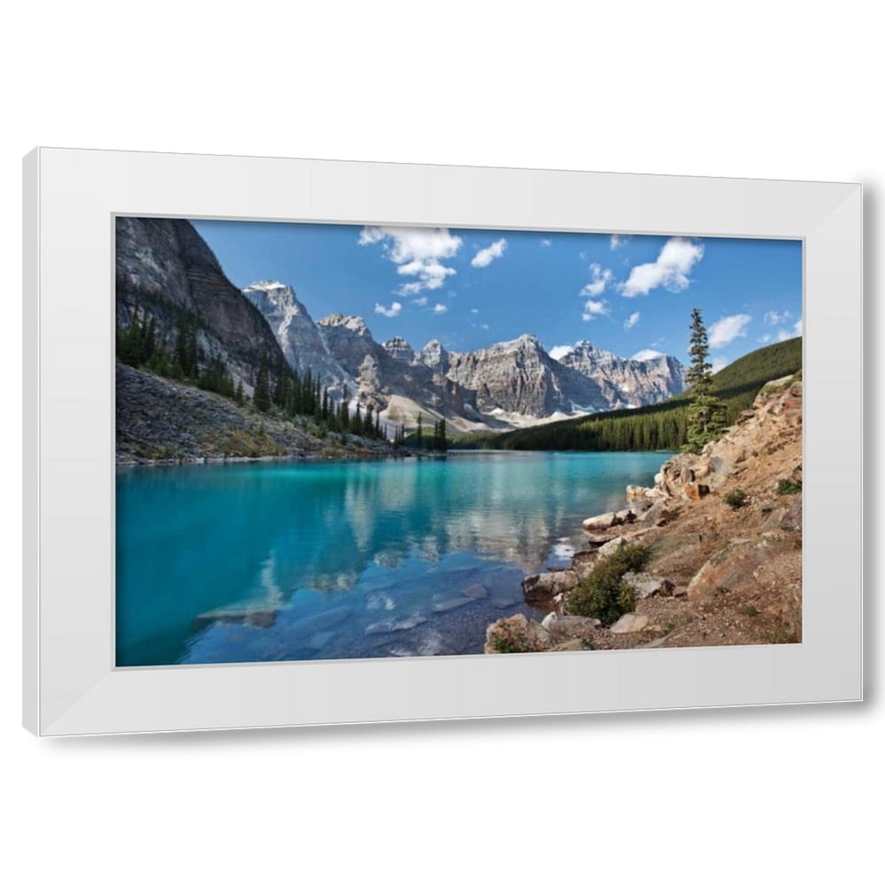 Larry Malvin 14x11 White Modern Wood Framed Wall Art Titled - Moraine ...