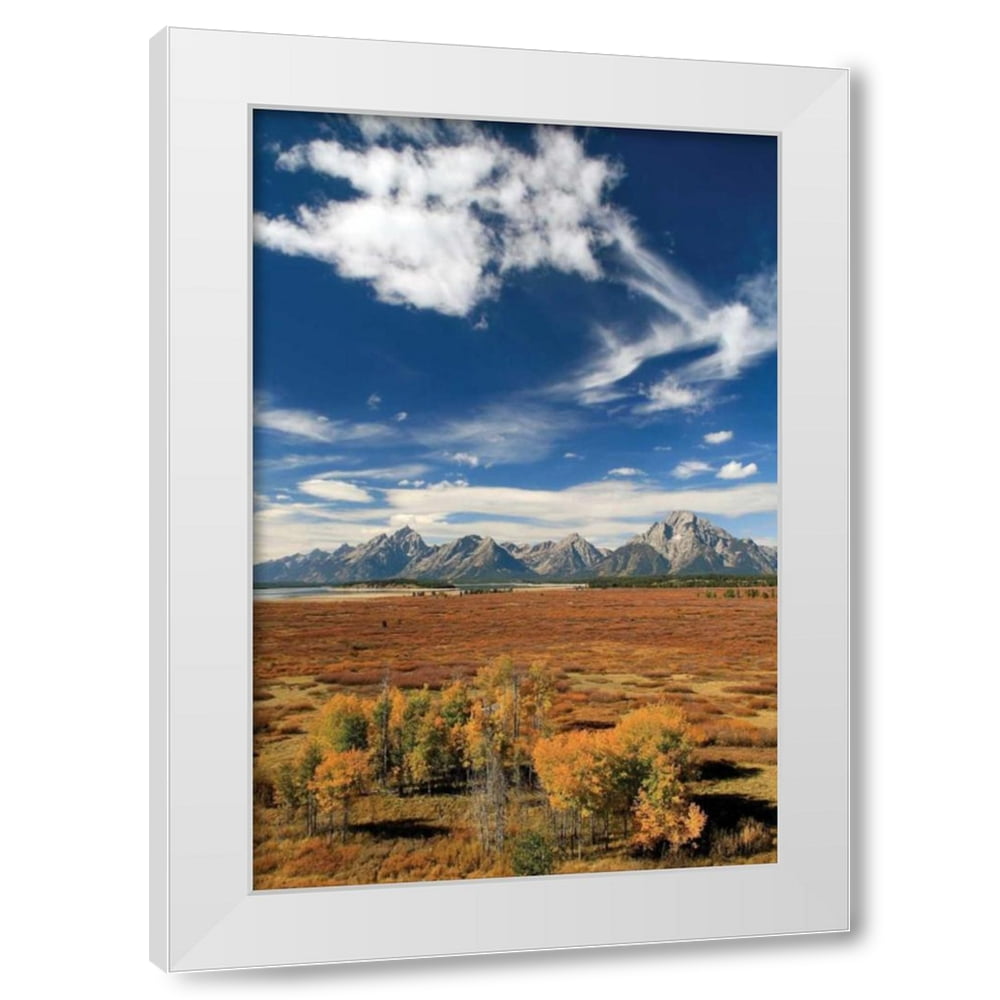 Larry Malvin 4x24 White Modern Wood Framed Wall Art Titled - Lunch Tree ...