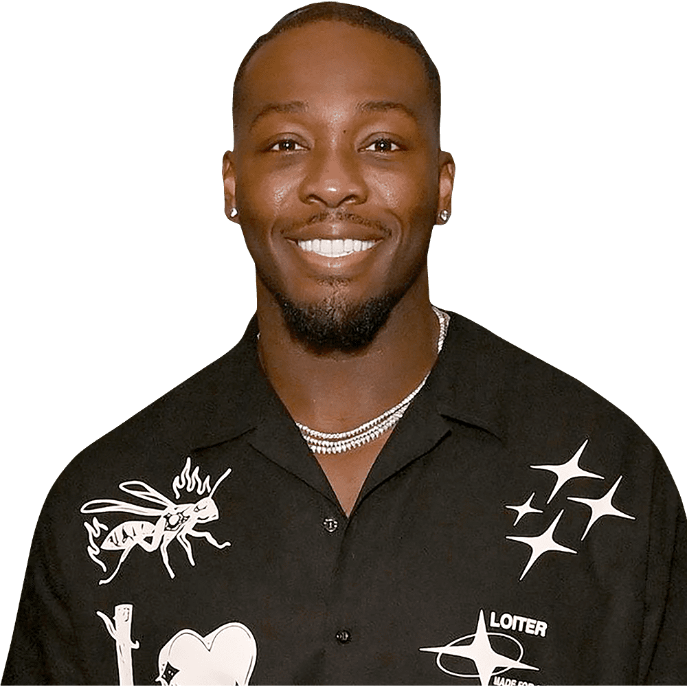 Larry Ogunjobi (Black Outfit) Half Body Buddy Cutout - Walmart.com