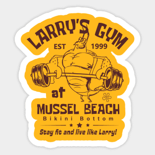 Larry'S Gym At Mussel Beach Sticker Phone Decal Water Bottle Stickers ...