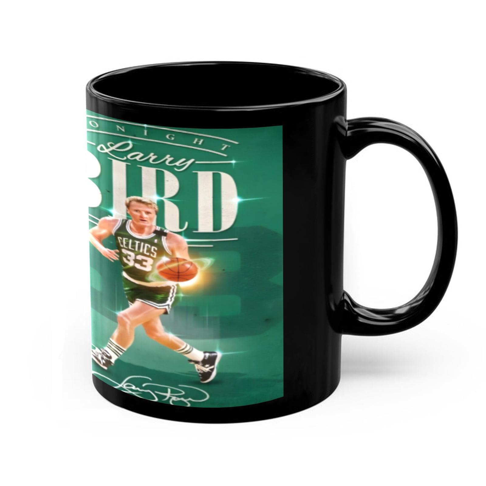 Larry and Bird Custom Ceramic Mug—Art That Survives the Microwave ...