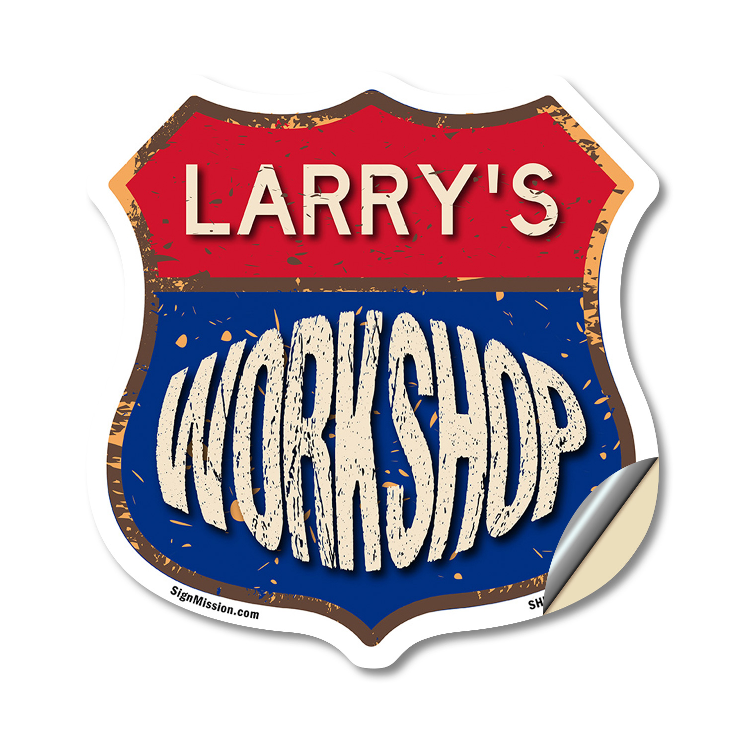 Larry's Workshop 12 inch X 12 inch Shield Shaped Heavy Duty 3.2 mil ...