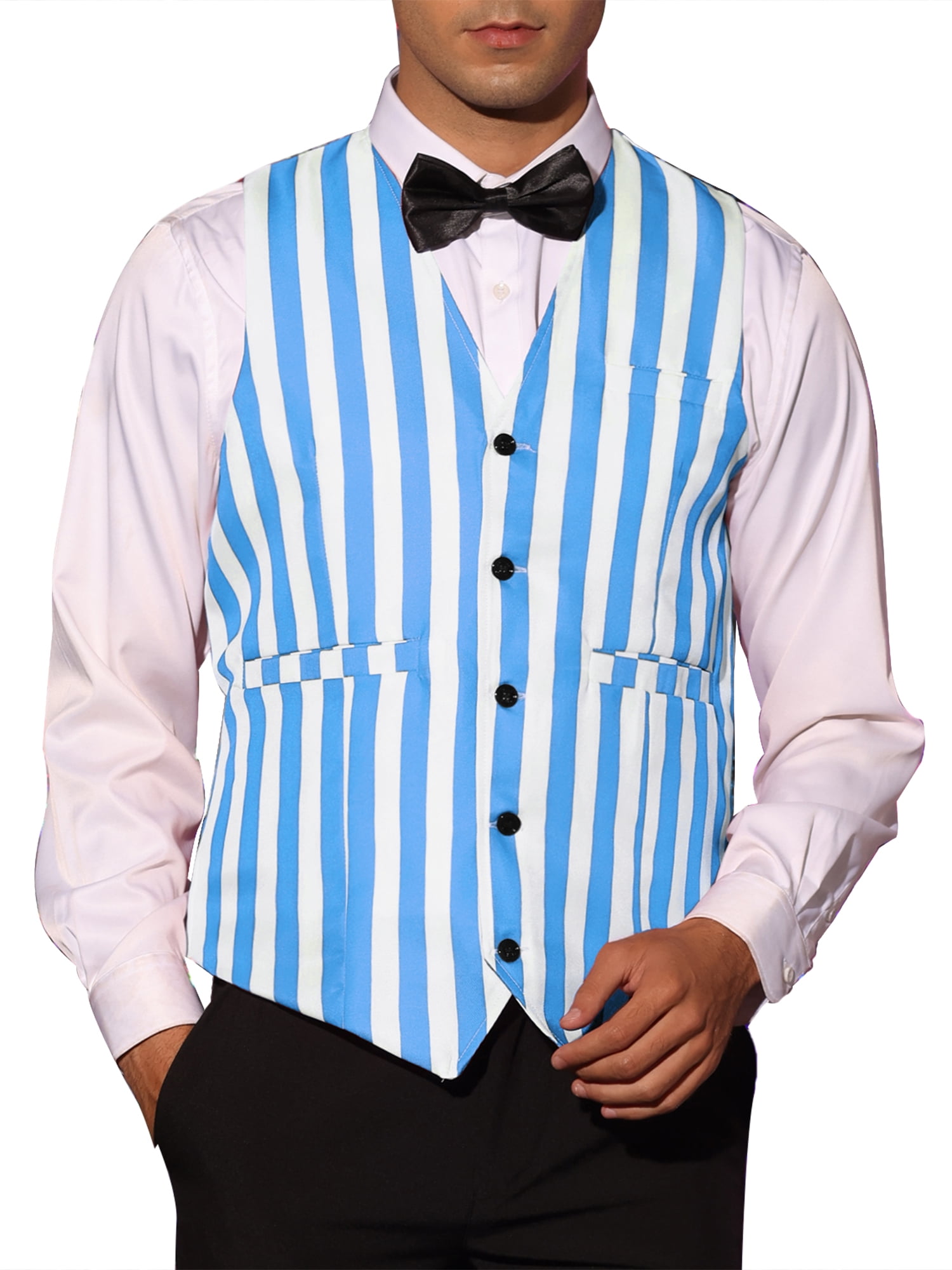 Lars Amadeus Business Vest for Men's Slim Fit V Neck Sleeveless Striped ... Lars Amadeus Business Vest for Men's Slim Fit V Neck Sleeveless Striped ...