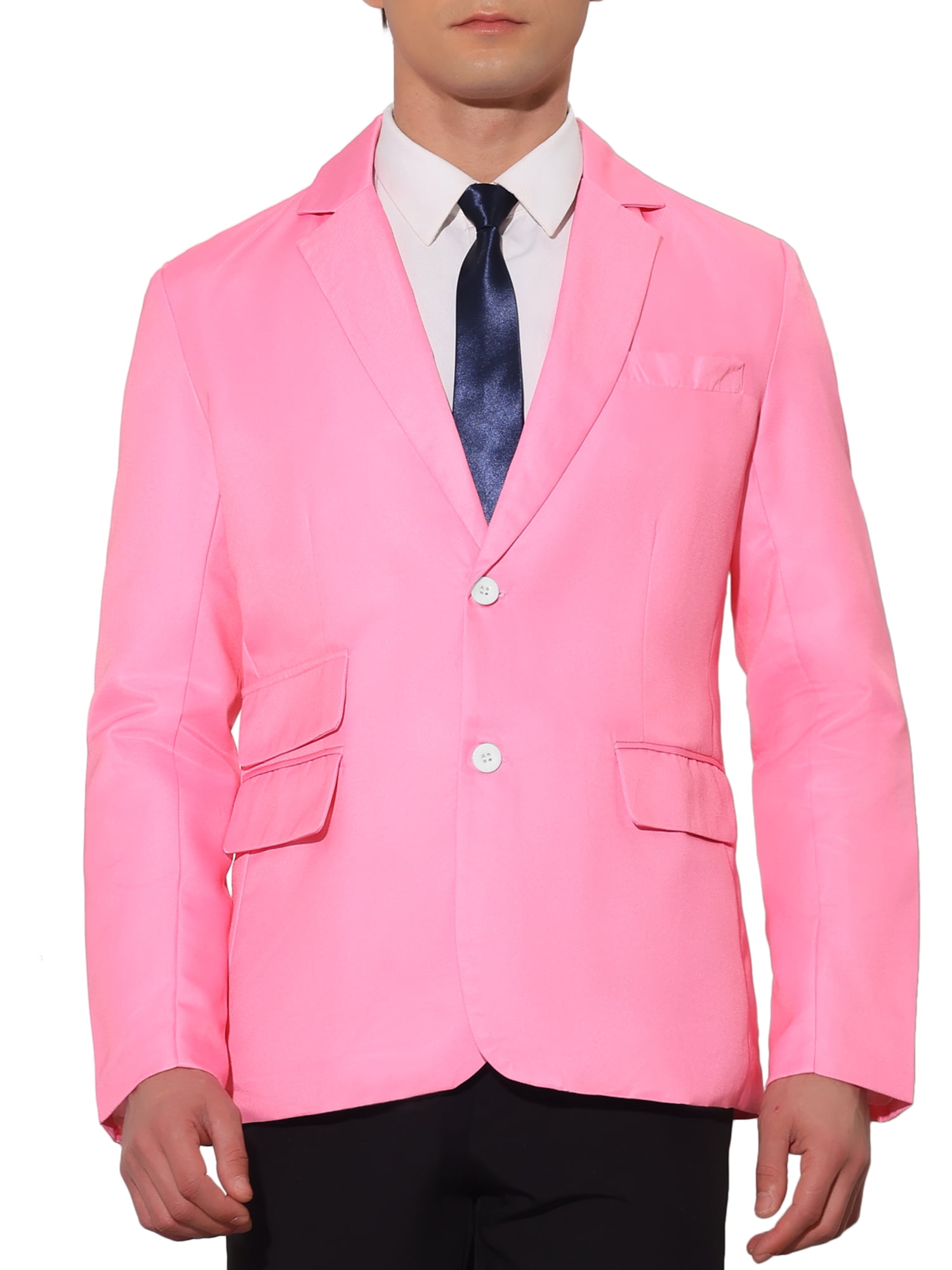 INSPIRE CHIC Classic Suit Jacket for Men's Single Breasted Office Work Formal Sport Coat ...