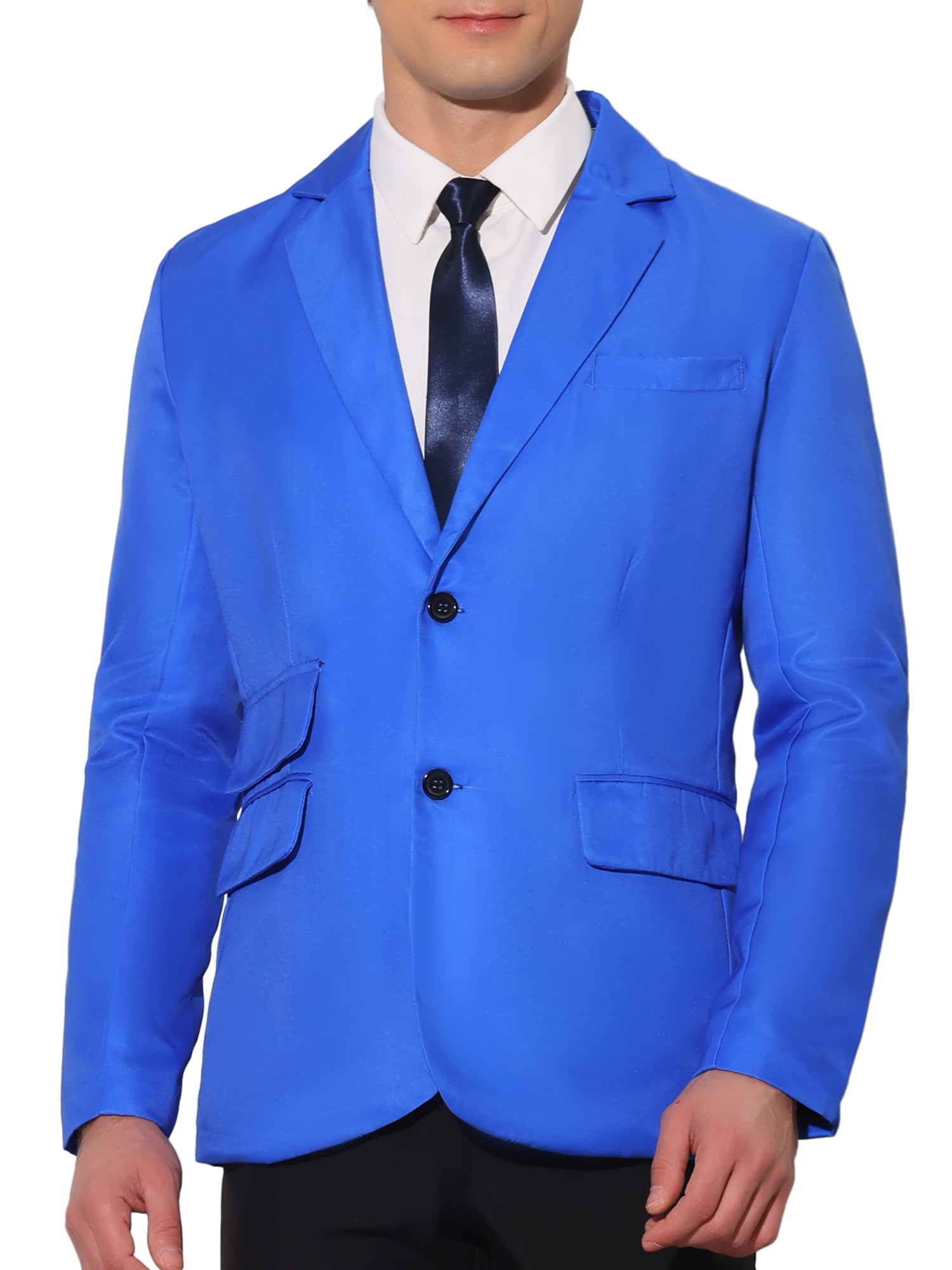 INSPIRE CHIC Classic Suit Jacket for Men's Single Breasted Office Work ...