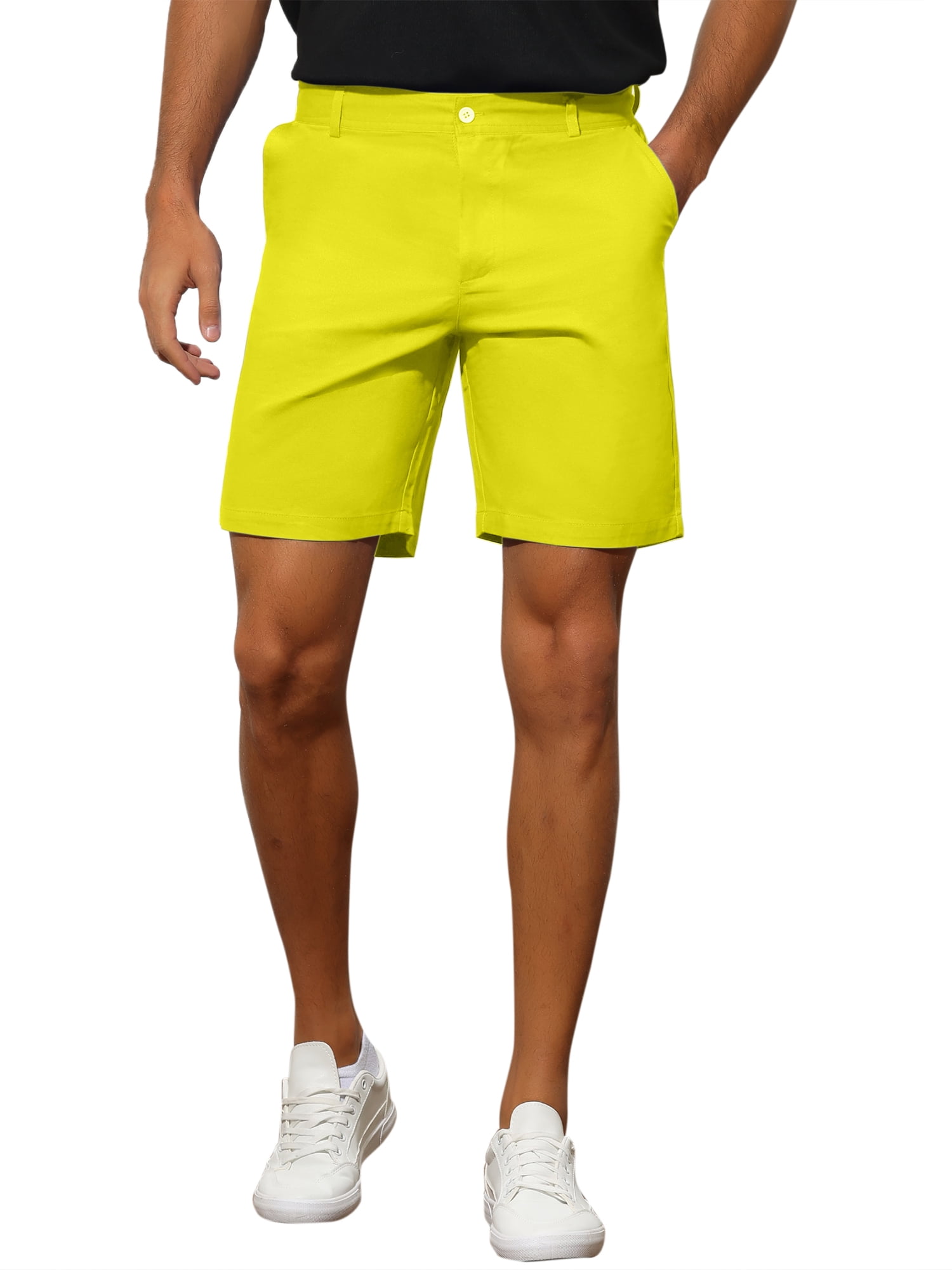 INSPIRE CHIC Dress Shorts for Men's Classic Fit Lightweight Flat Front ...