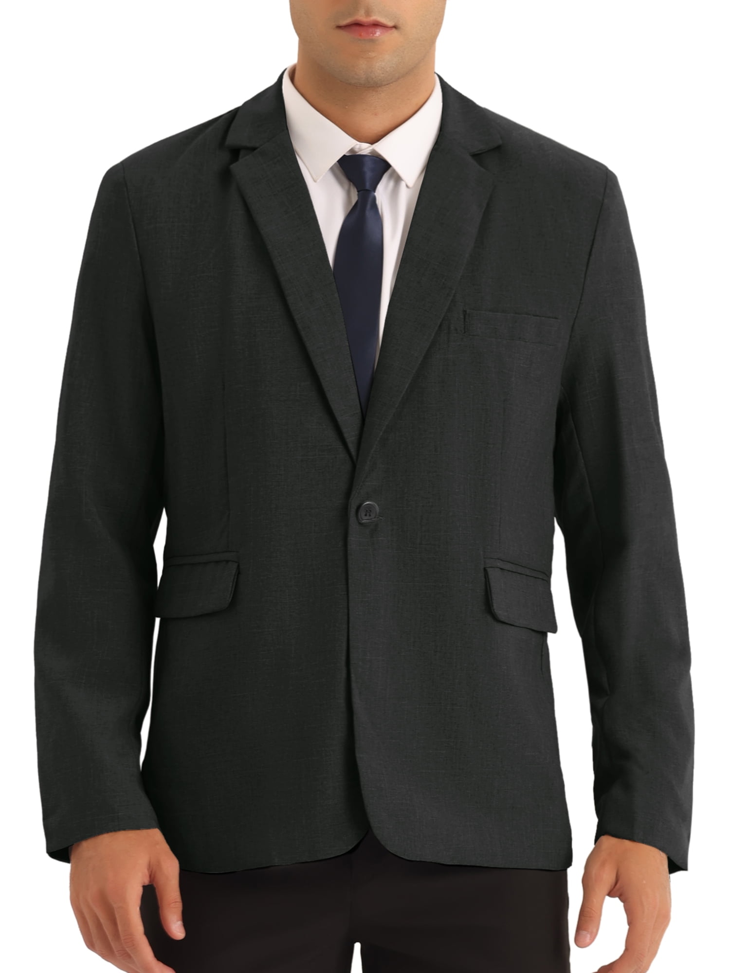 INSPIRE CHIC Formal Blazers for Men's Slim Fit Solid Color Prom Wedding ...