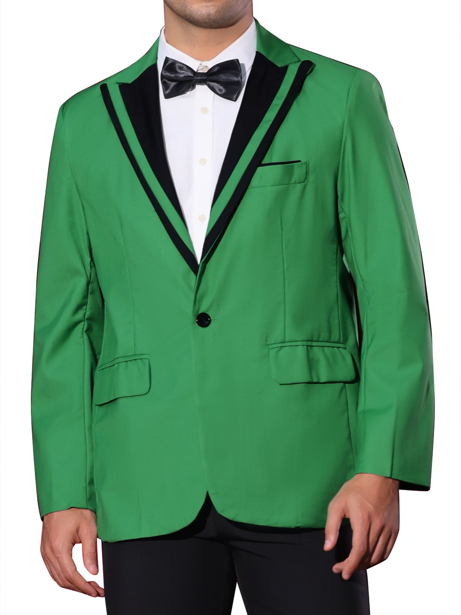 INSPIRE CHIC Formal Sport Coats for Men's Slim Fit Color Block Collar ...