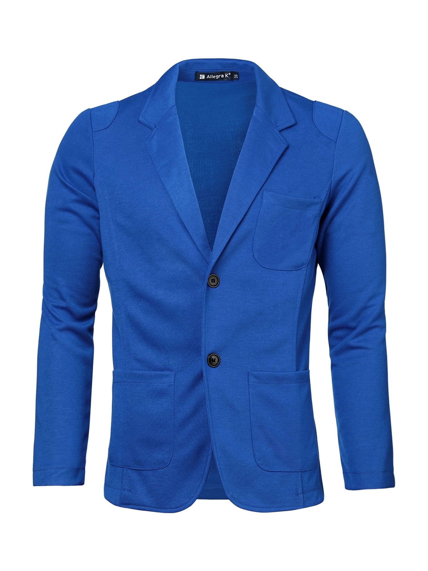 Lars Amadeus Men's Blazers Notched Lapel Long Sleeve Knit Blazer with ...