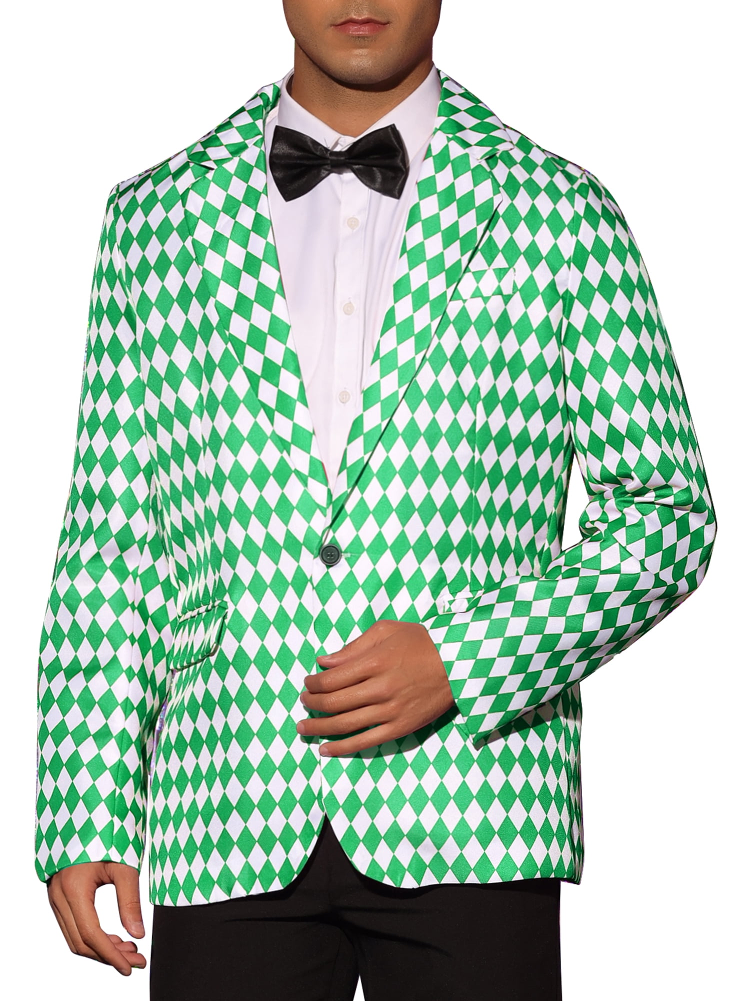 INSPIRE CHIC Men's Checked Blazer Slim Fit Casual Lightweight Plaid ...