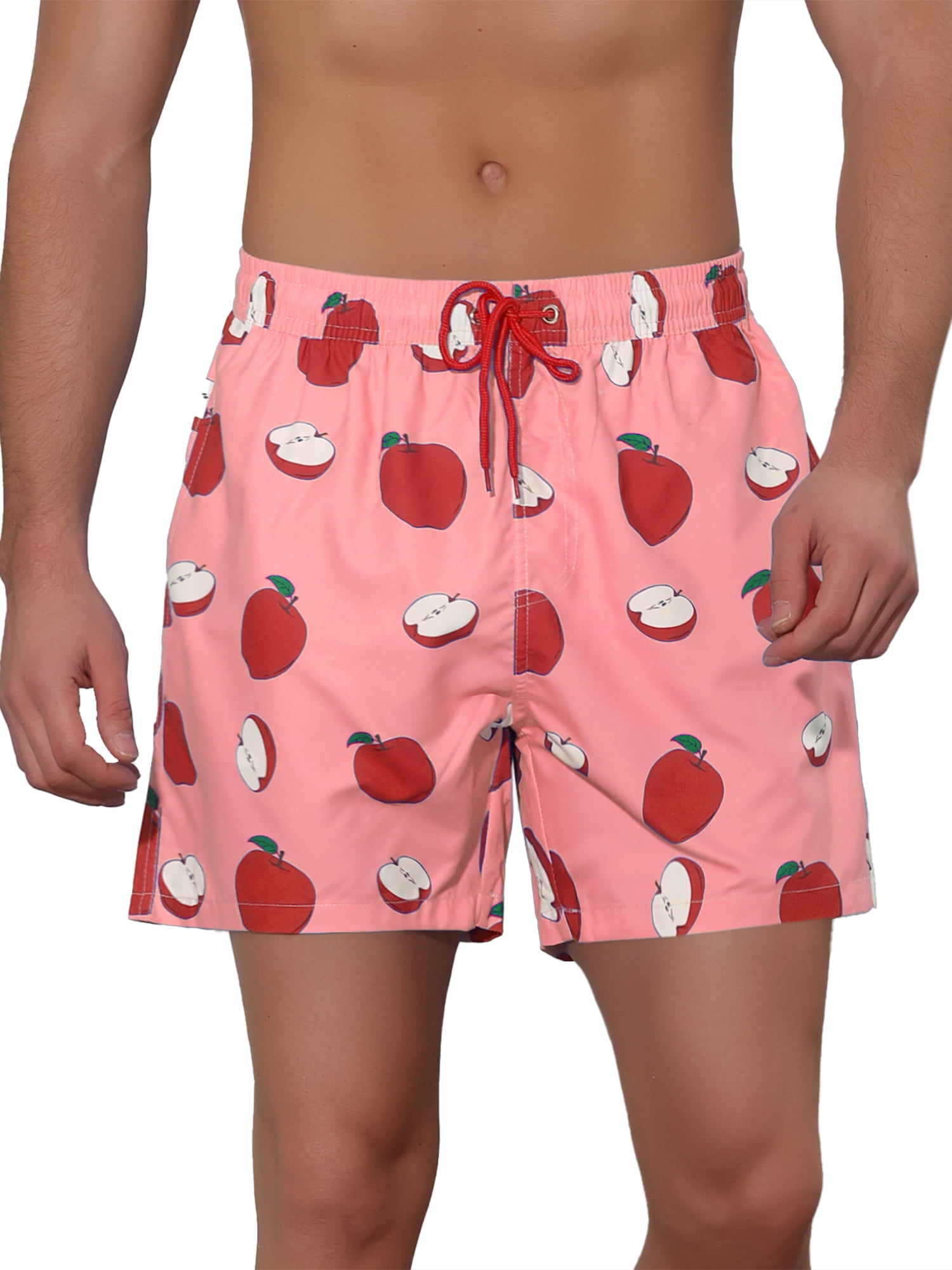 Lars Amadeus Men's Fruits Print Drawstring Waist Pattern Surfing Board ...