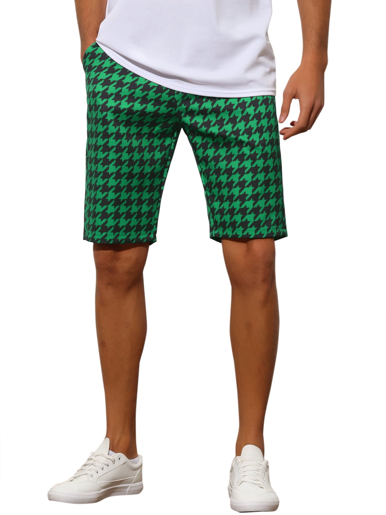Lars Amadeus Plaid Shorts for Men's Father's Day Gift Flat Front ...