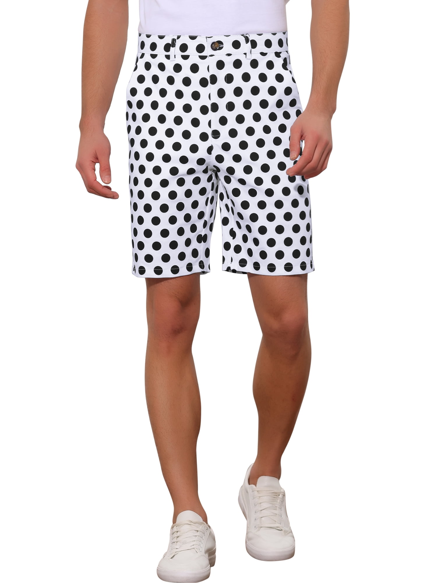 INSPIRE CHIC Polka Dots Shorts for Men's Father's Day Gift Summer Flat ...