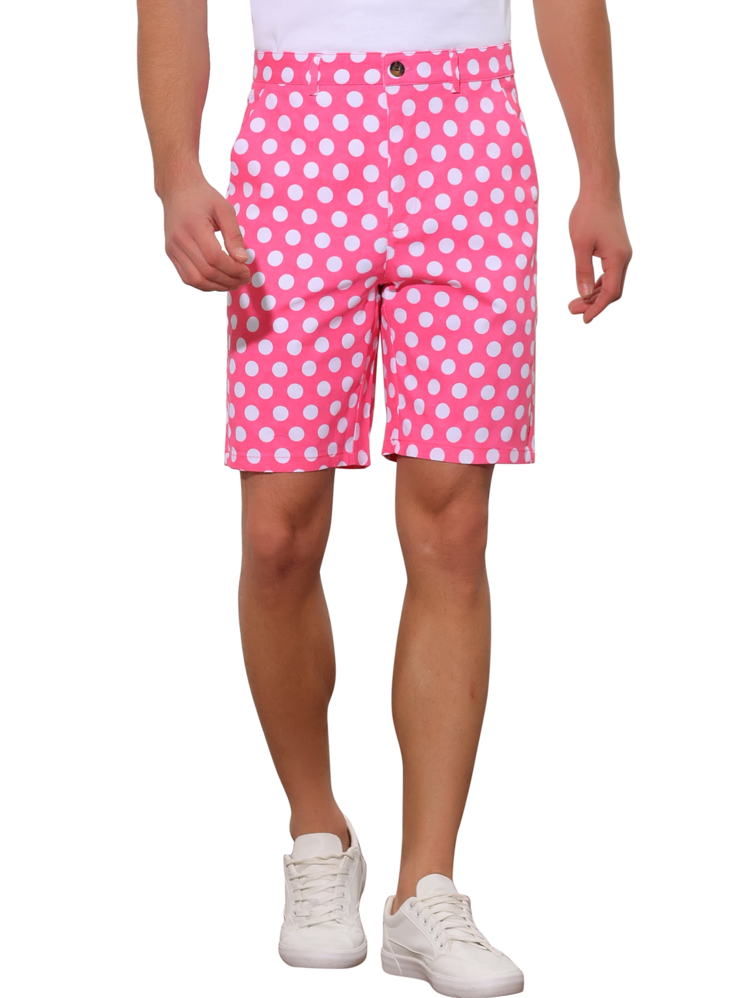 Lars Amadeus Polka Dots Shorts for Men's Father's Day Gift Summer Flat ...