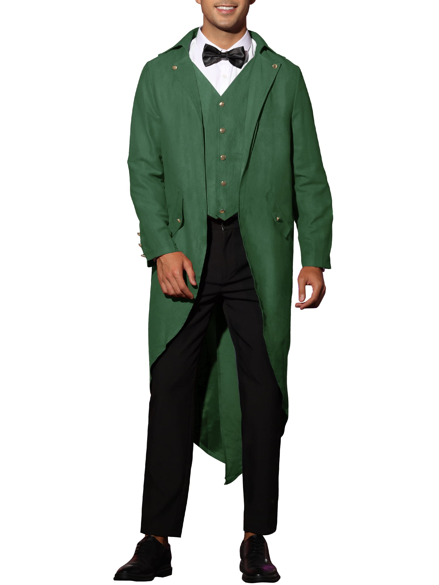 Lars Amadeus Steampunk Tailcoat Jacket for Men's Vintage Gothic Cosplay ...