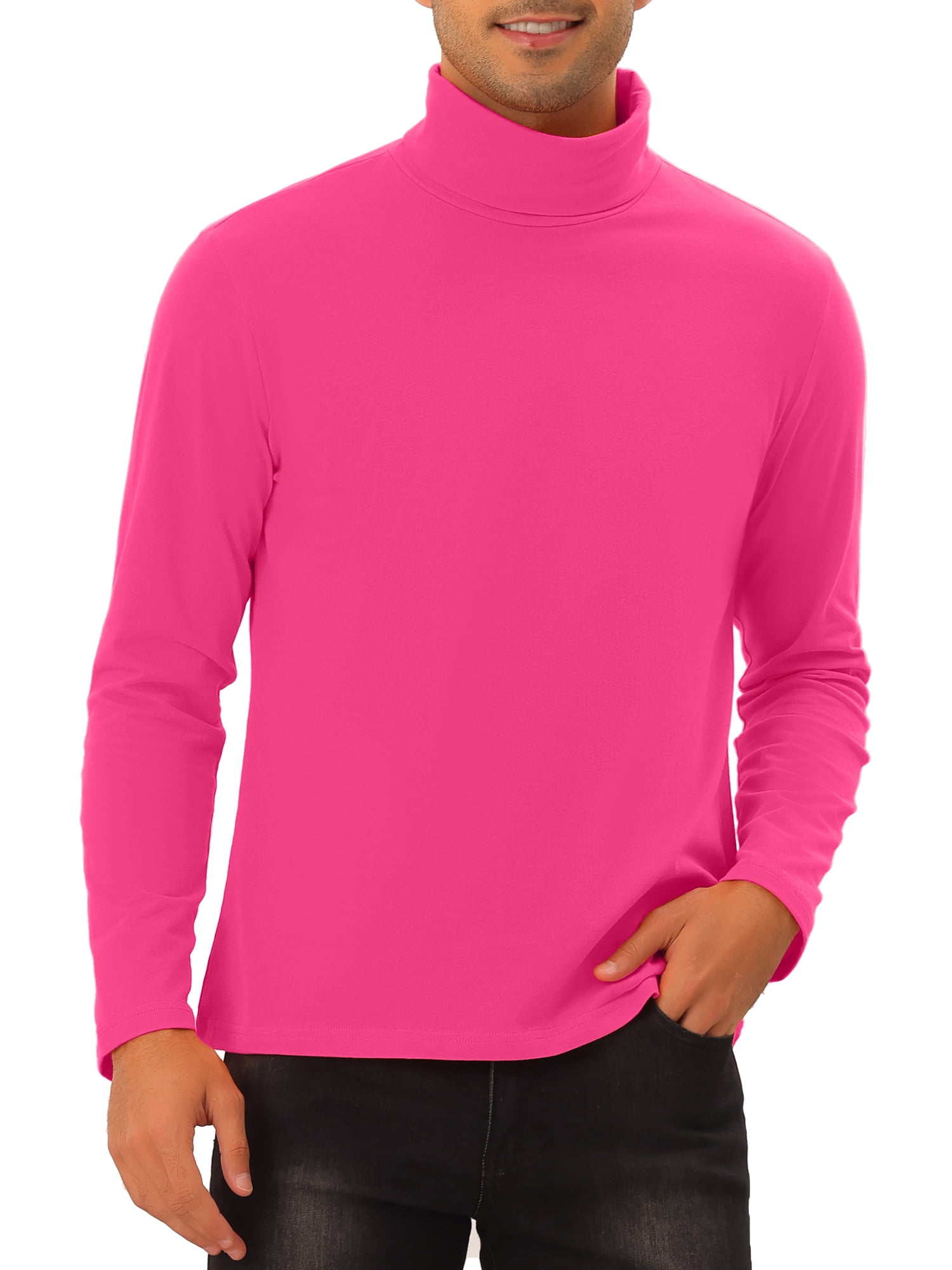 Lars Amadeus Men's Turtleneck Pullover, Slim Fit, Long Sleeves, Knitted ...