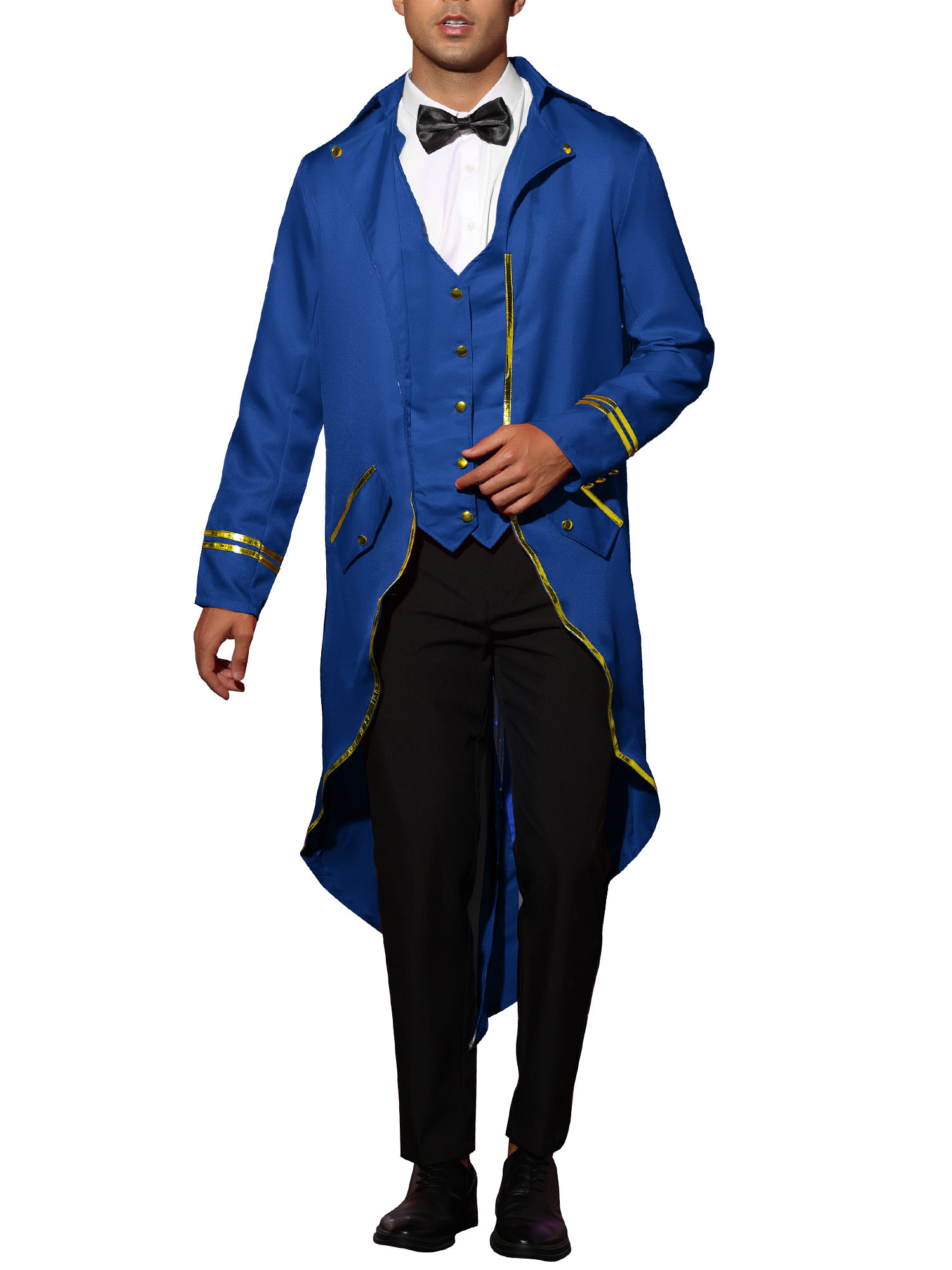 Lars Amadeus Victorian Tailcoat for Men's Costume Blazer Gothic ...