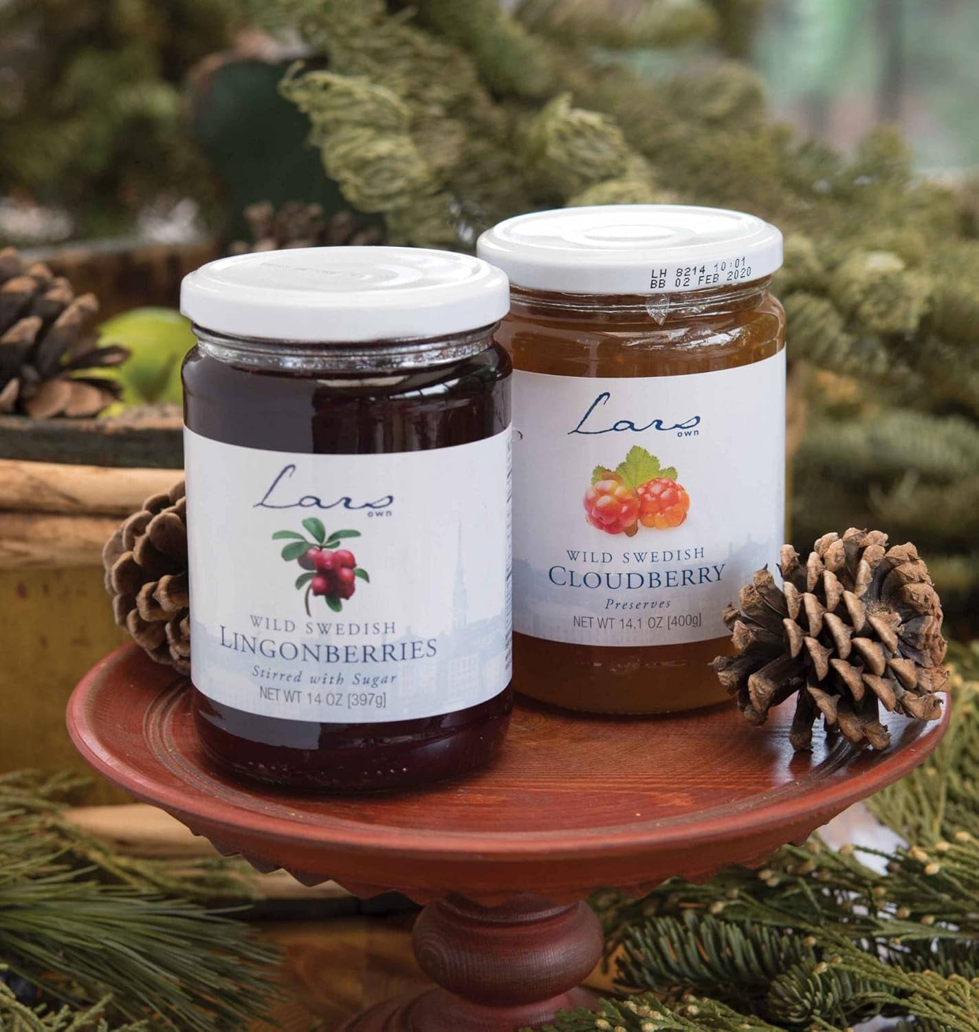 Lars Own Variety 2 Pack (One Cloudberry Preserves and One Lingonberries ...