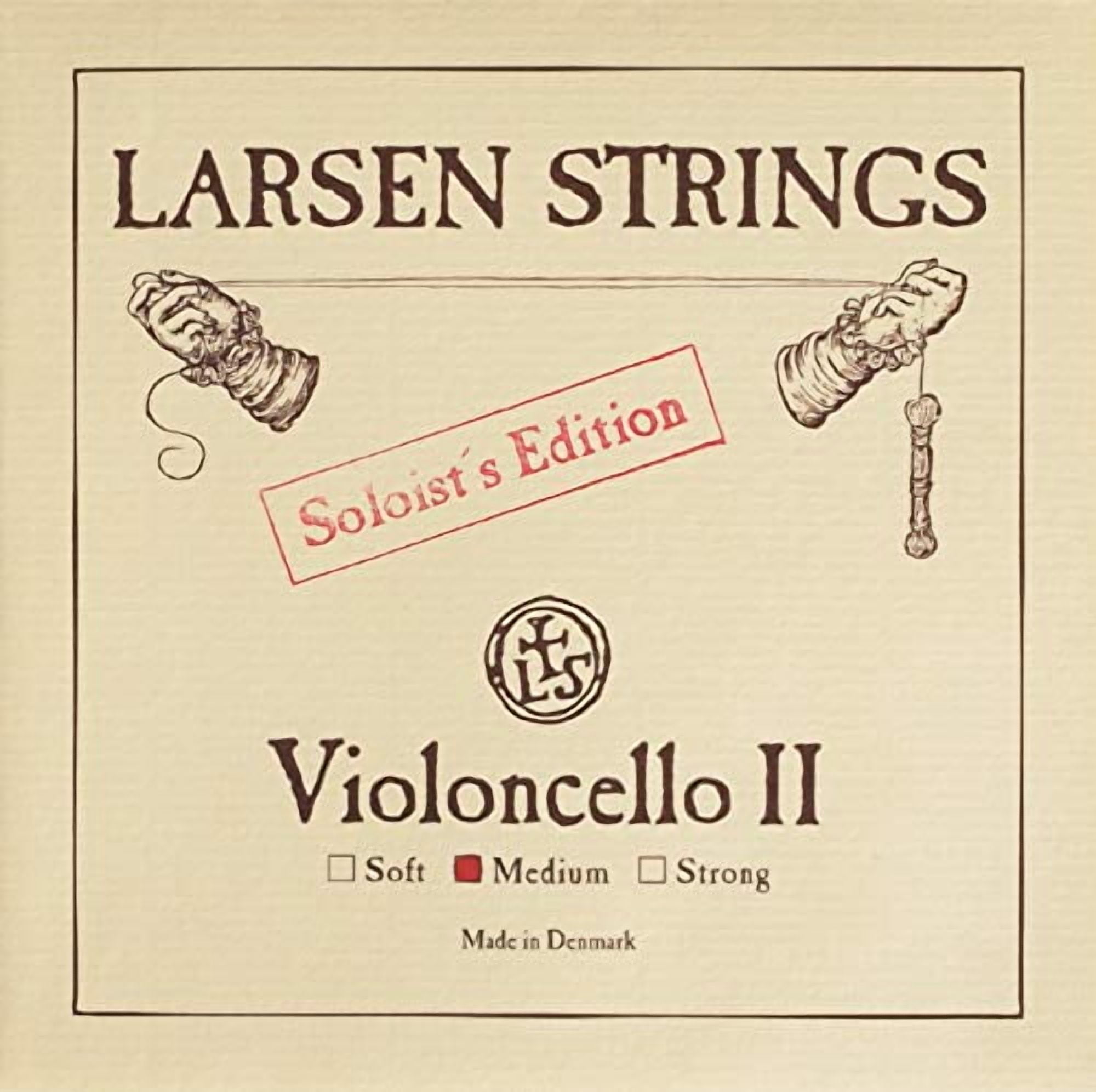 Larsen Cello Strings, Medium Gauge, D String, Soloist Series (6LCDS ...
