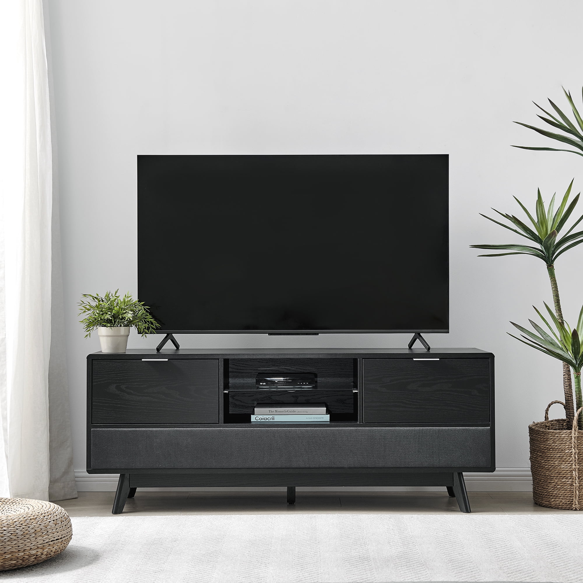 Koble Smart Tv Stand with Built-in Audio System, Medium Density ...