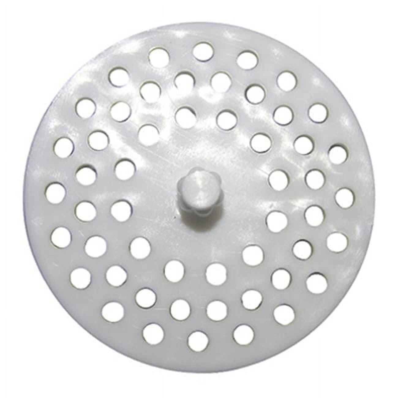 Larsen Supply White Plastic Disposal Sink Strainer - Kitchen Drain with ...