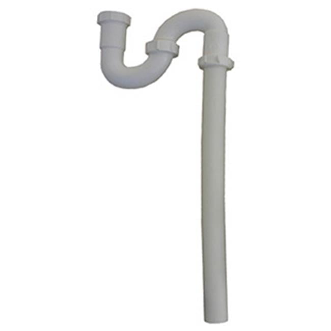 Larsen Supply 03-4339 1.25 White PVC Lavatory Floor Drain S-Trap ...