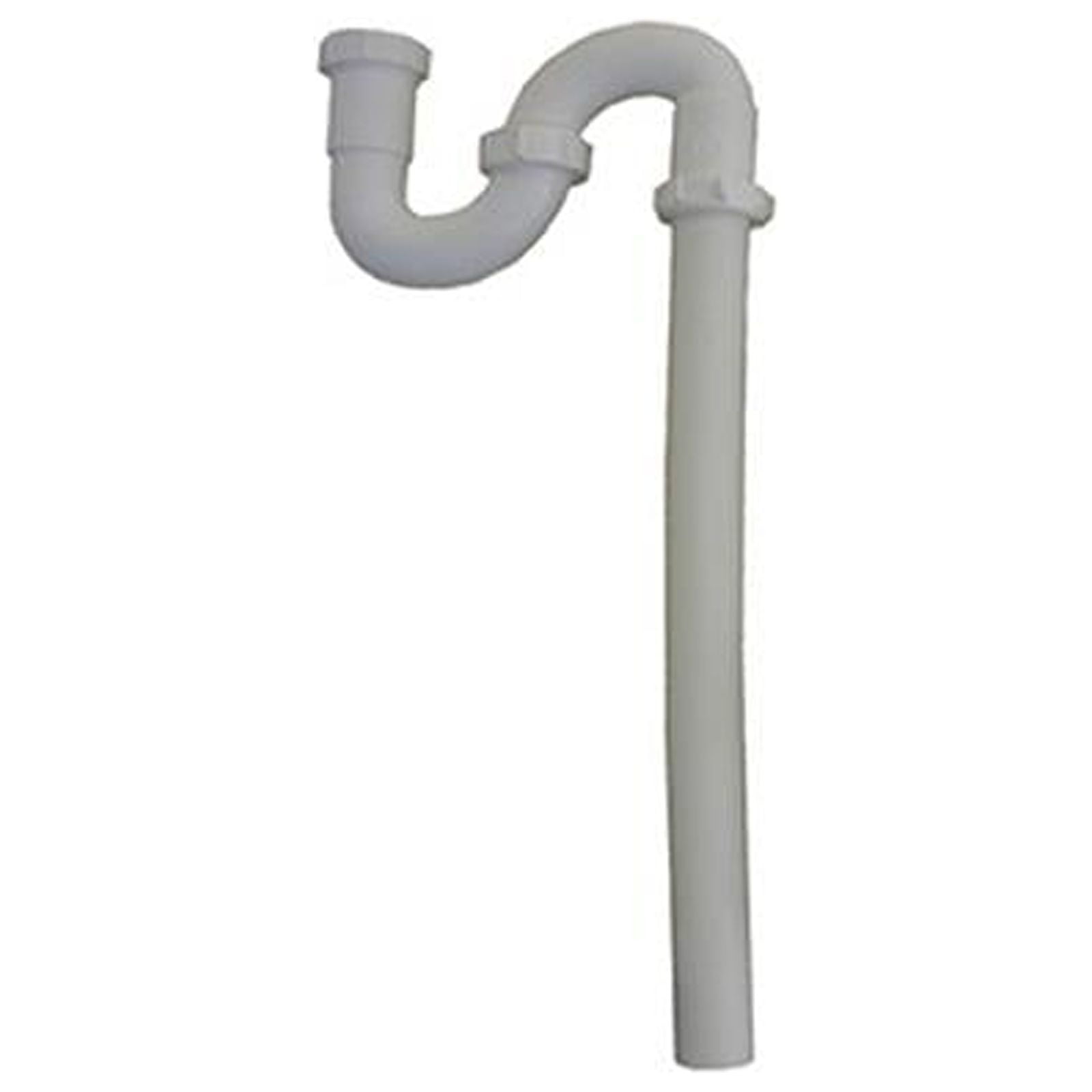 Larsen Supply 03-4339 1.25 White PVC Lavatory Floor Drain S-Trap ...