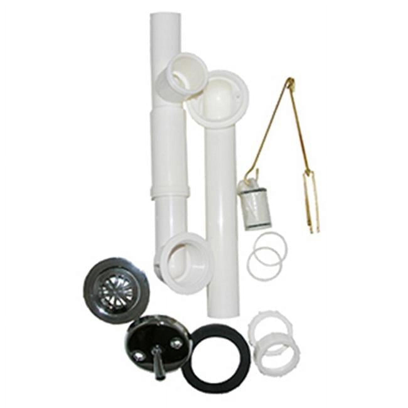 Larsen Supply 03-4957 1.5 in. PVC Trip Waste & Overflow Assembly ...