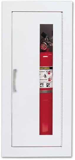 Larsen's 24096R-Vertical Duo 2-1/2 in. Trim Architectural Semi Recessed Fire Extinguisher ...