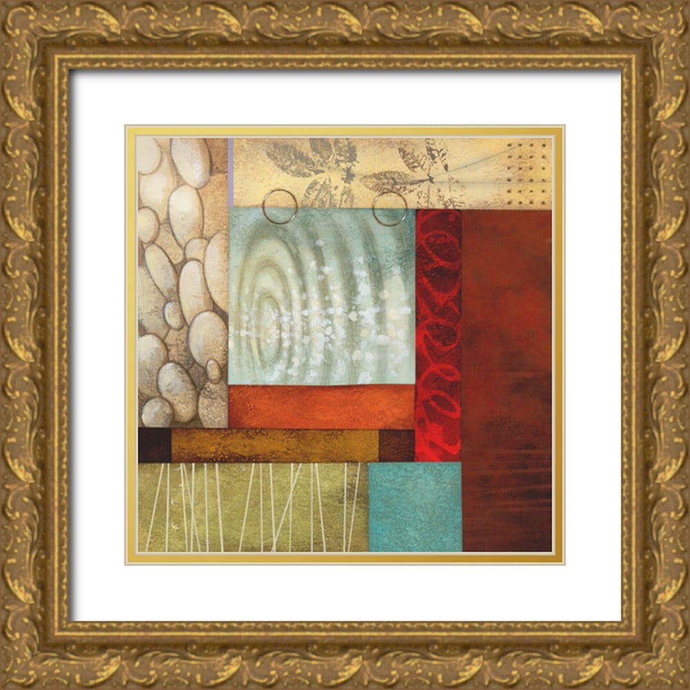 Larson 12x12 Gold Ornate Wood Framed with Double Matting Museum Art Print Titled - Organic ...