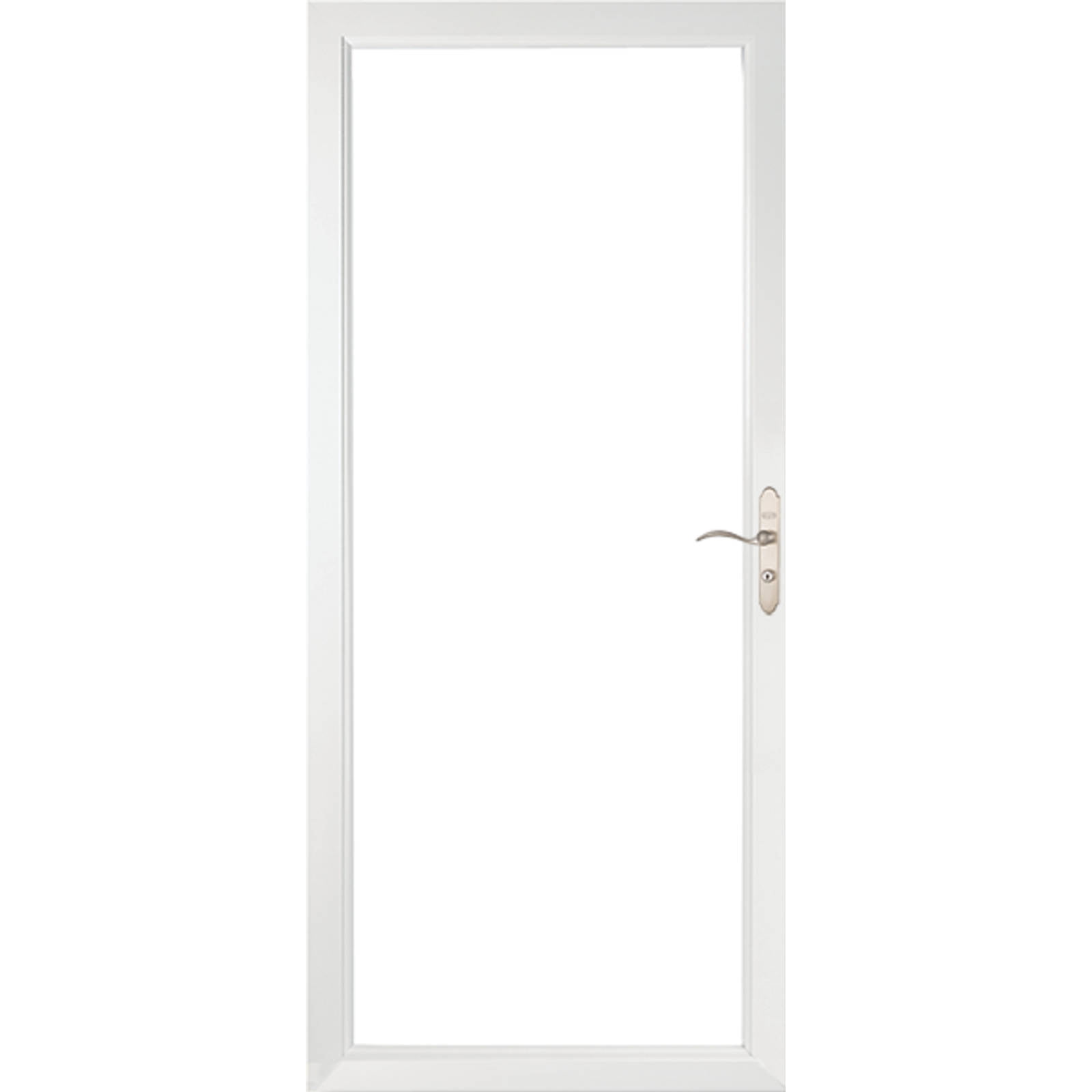 Larson 149 Elegant Storm Door, Full-Length Glass Panel, Aluminum Frame ...
