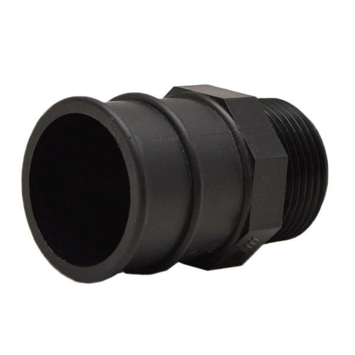 Larson 6131-9012 Black 1 NPT x 1 1/2 Barbed Plastic Boat Pipe Fitting ...
