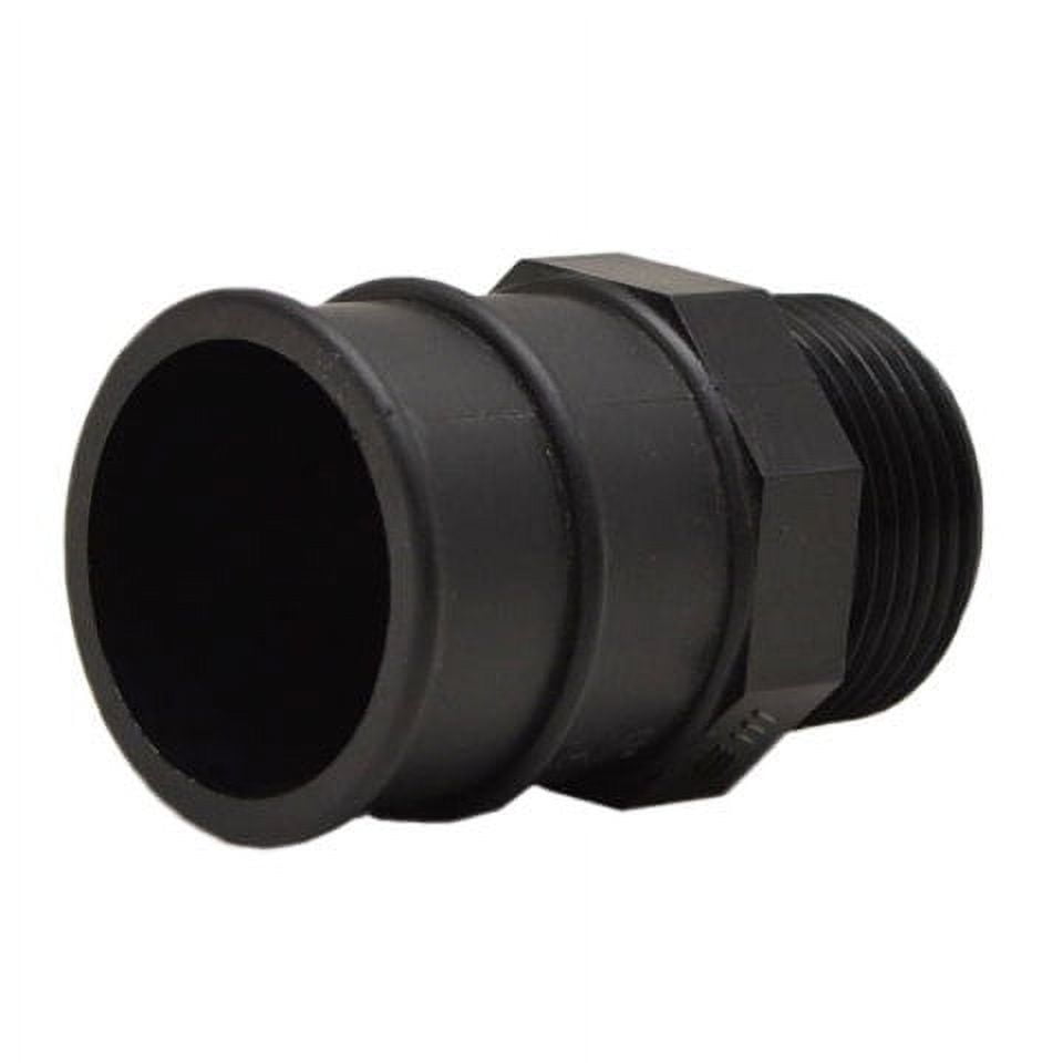 Larson 6131-9012 Black 1 NPT x 1 1/2 Barbed Plastic Boat Pipe Fitting ...