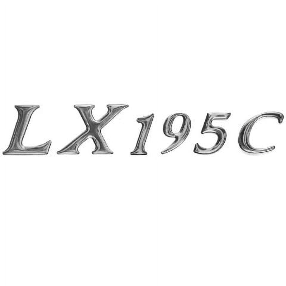 Larson Boat Emblem Decal Sticker | LX 195C Silver - Walmart.com
