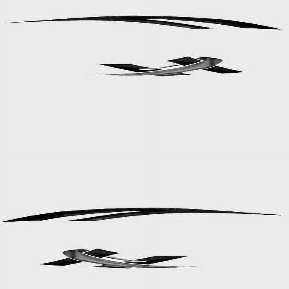 Larson Boat Graphic Decals 05732074 | Senza Black Stickers (Set of 4 ...