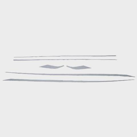 Larson Boat Hull Graphic Decals 8161152 | Stickers Pewter (6PC ...