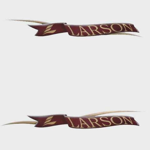 Larson Boat Logo Decal Stickers | Gray Black Vinyl (Set of 2) - Walmart.com
