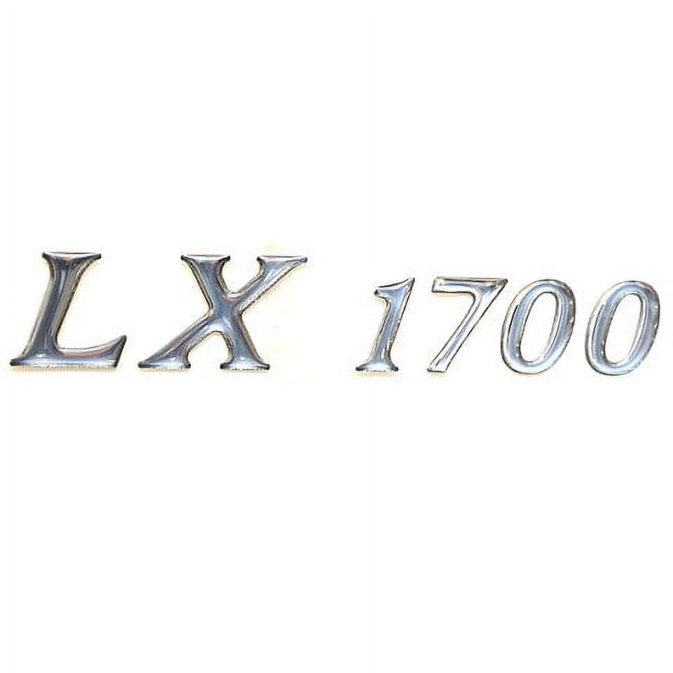 Larson Boat Model Decal 8624-3273 | LX 1700 Silver Black Foam Vinyl ...