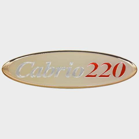 Larson Boat Raised Emblem Decal 0572607 | Cabrio 220 Sticker - Walmart.com