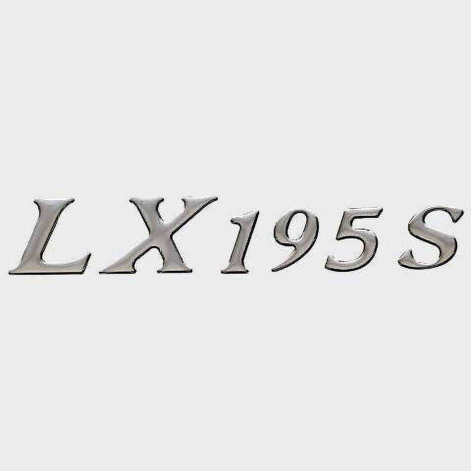 Larson Boat Raised Emblem Decal 8154036 | LX195S Silver Sticker ...