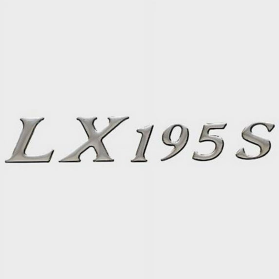 Larson Boat Raised Emblem Decal 8154036 | LX195S Silver Sticker ...