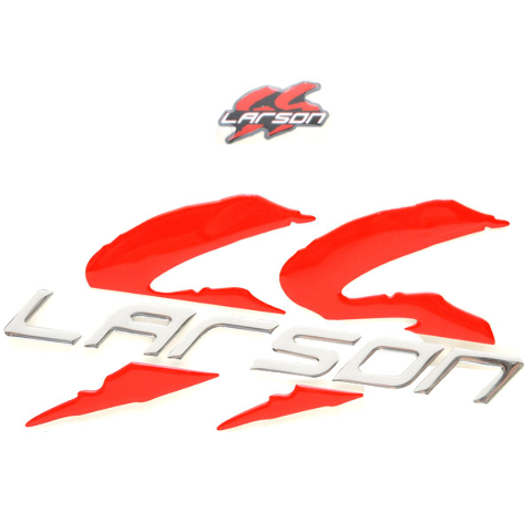 Larson Boat Raised Logo Decal 8634-1502 | All American Red (Kit ...