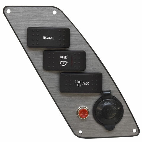 Larson Boat Rocker/Ignition Panel | LX1850 Gray Brushed Plastic ...