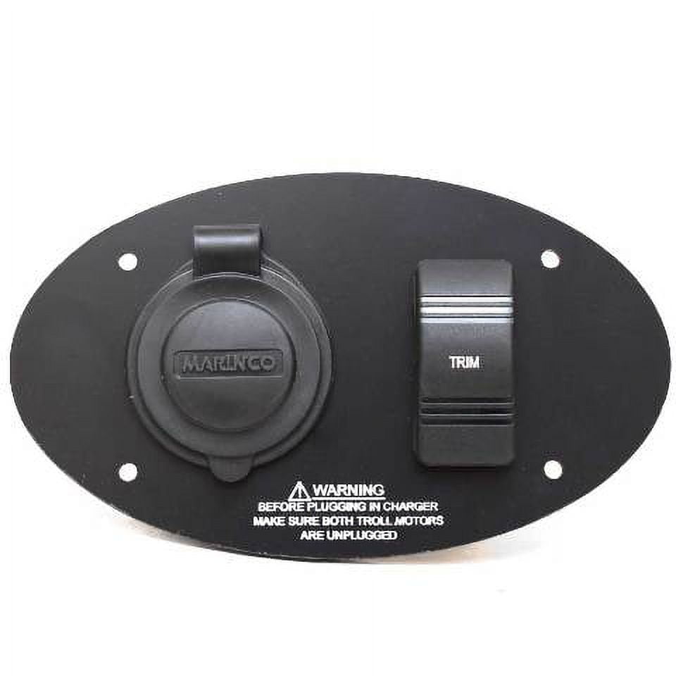 Larson Boat Trolling Motor Panel 73199 | 1850 FX Black 6 1/4 Inch ...