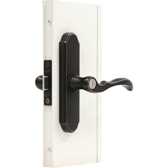 LARSON, Storm Door Handle Set, Bronze, with Lock and Levers - Walmart.com