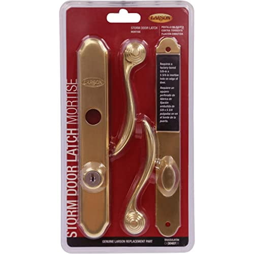 Larson Certified Storm Door Revere Mortise Aged Bronze Handle Set, Storm Door Handle Replacement ...
