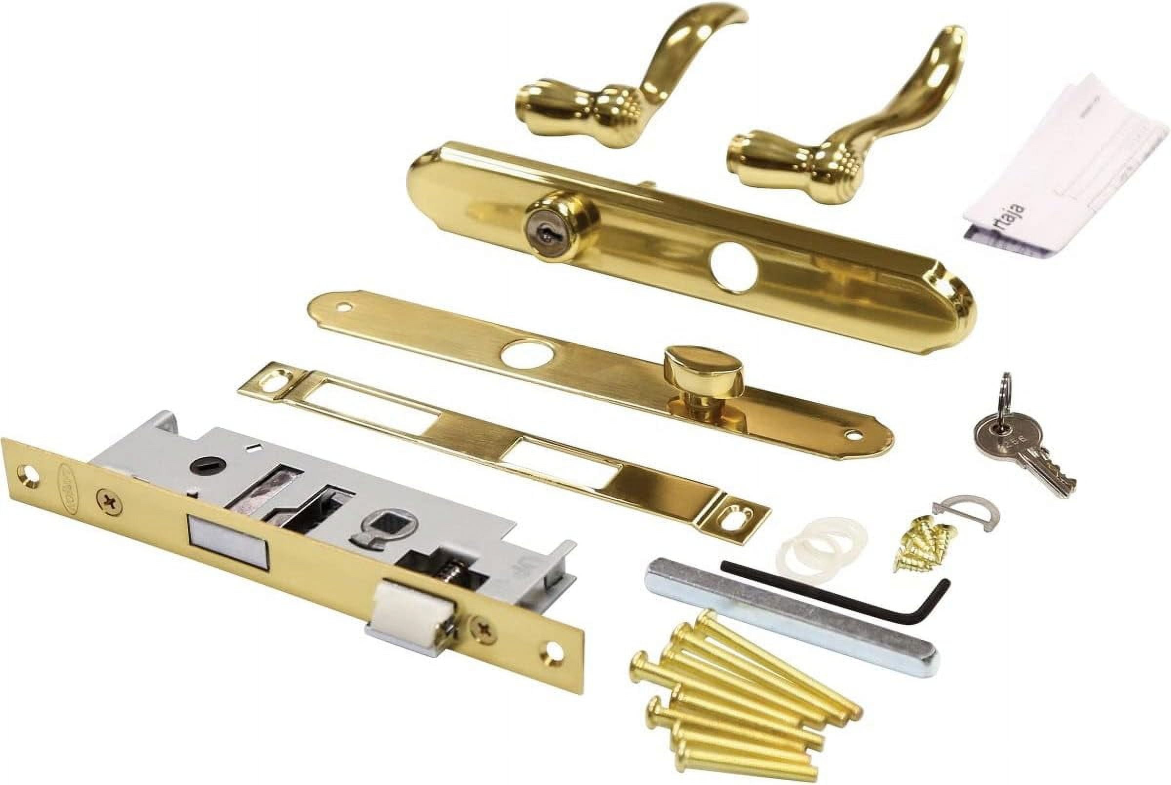 Larson Certified Storm Door Revere Mortise Brass Handle Set, Storm Door ...