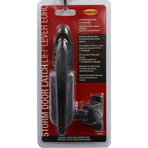 Larson Euro Black Push Button Handle - Surface Mount Fits Solid Core Doors - Walmart.com