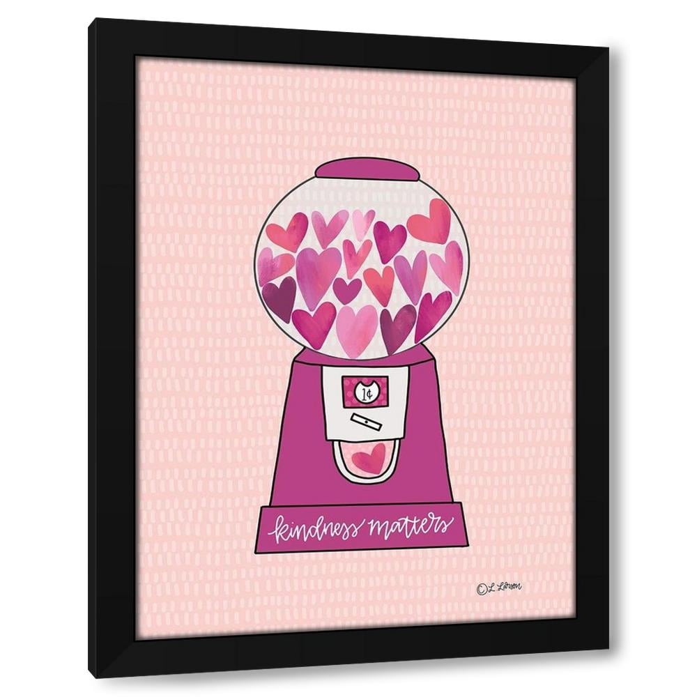Lisa Larson 19x24 Black Modern Wood Framed Wall Art Titled - Kindness ...