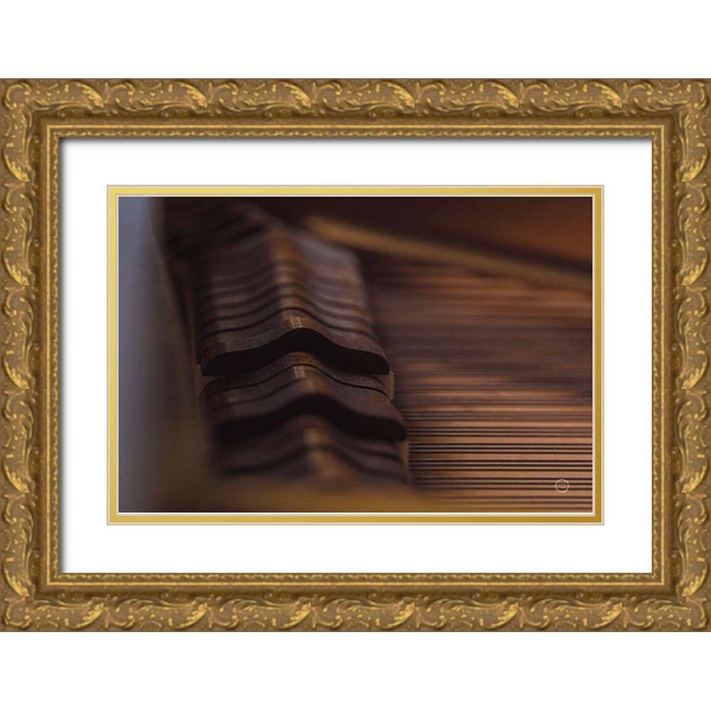 Larson, Nathan 14x11 Gold Ornate Wood Framed with Double Matting Museum ...